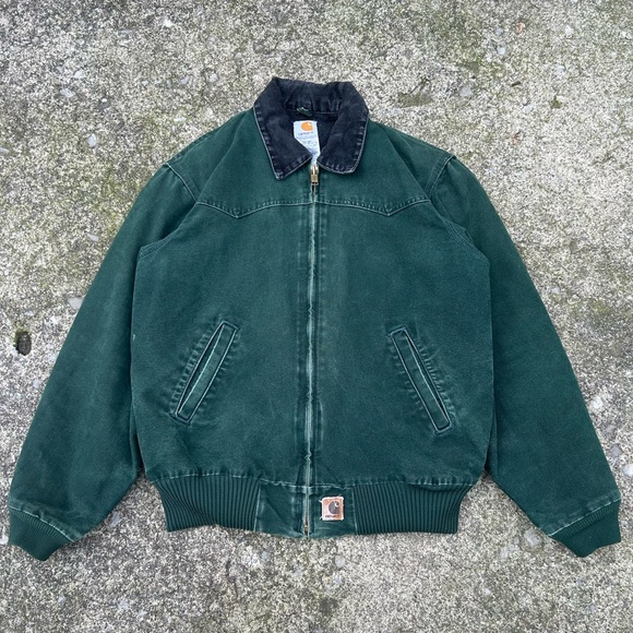 Carhartt | Jackets & Coats | Rae Vintage Carhartt Forest Green Canvas ...